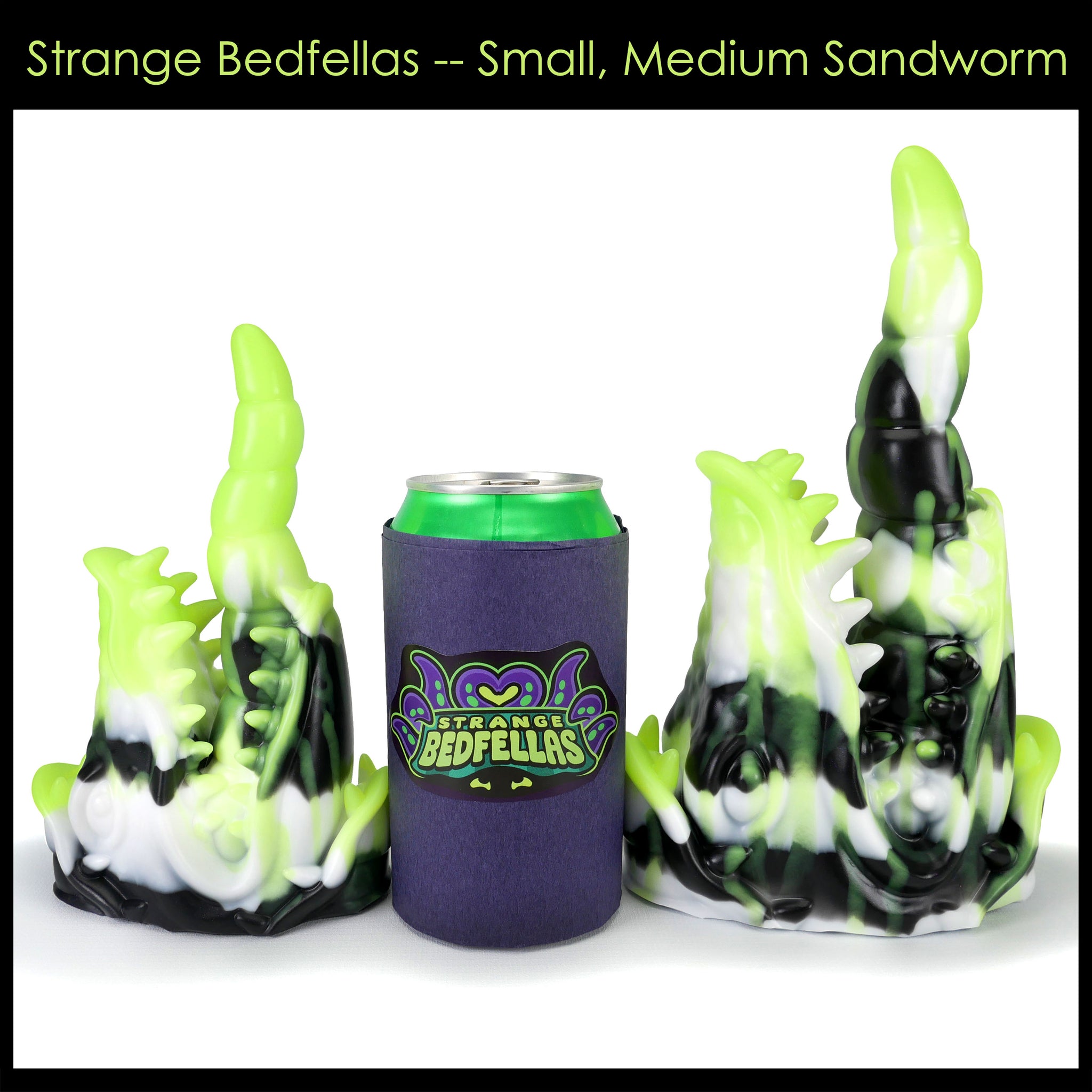 Small Sandworm -- Near Clear 31* silicone -- SW-47 - SB Creative LLC