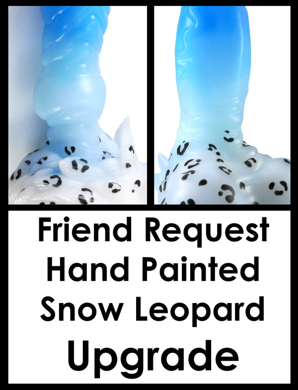 Friend Request Upgrade: Hand Painted Snow Leopard - SB Creative LLC